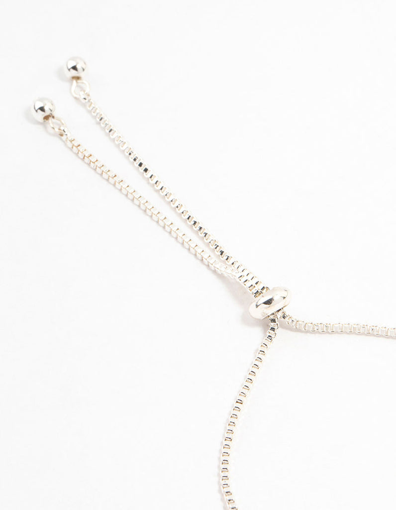 Silver Mixed Czech Crystal Toggle Bracelet - Lovisa