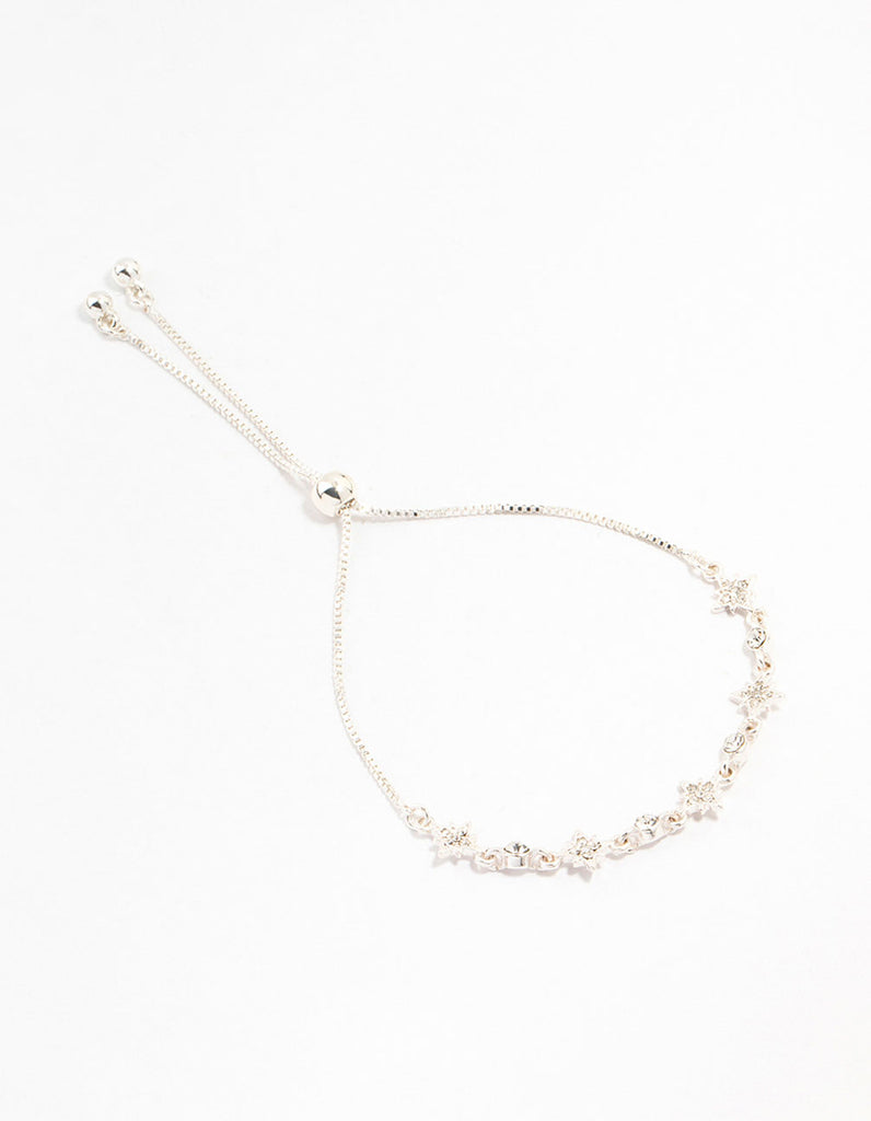 Silver Czech Bohemia Crystal Star Toggle Bracelet - Lovisa