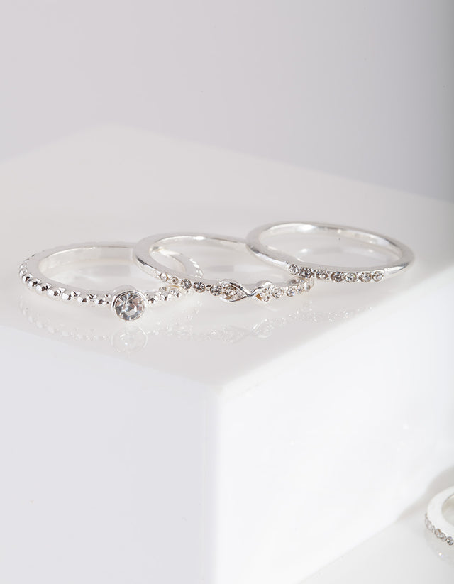 Silver Nature Motif Ring Pack - Lovisa