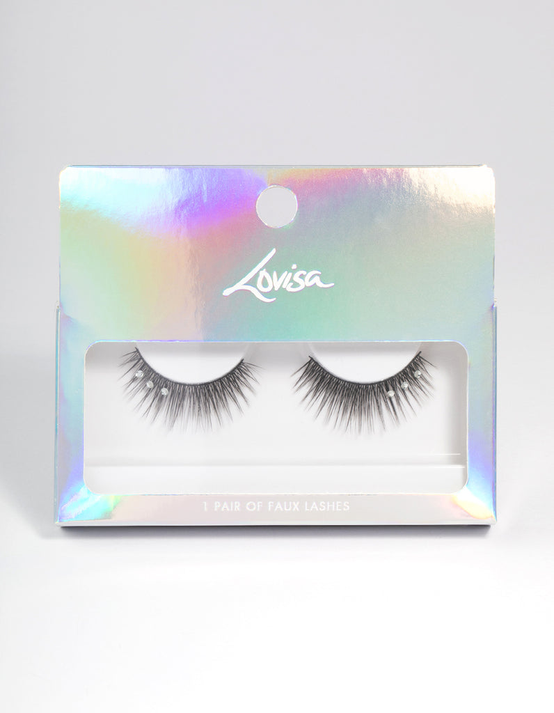 Crystal Spikey Twinkle Fake Eyelashes - Lovisa