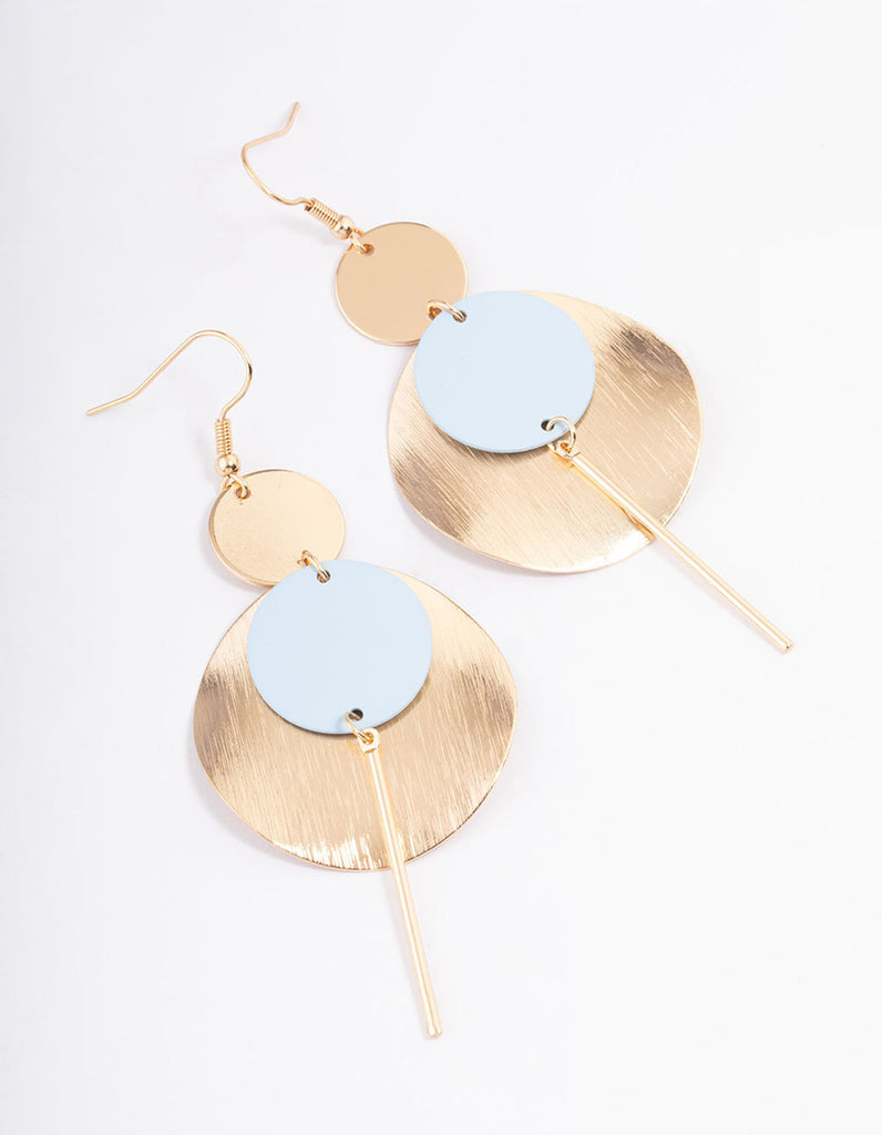 Blush Multi Disc & Stick Drop Earrings - Lovisa