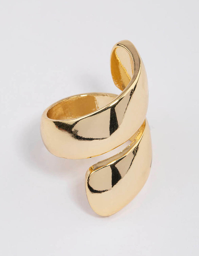 Gold Plated Classic Chunky Wrapped Ring - Lovisa