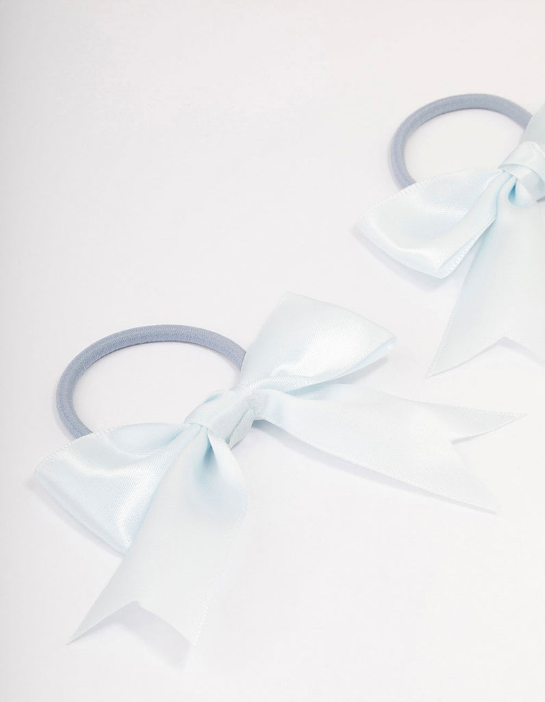 Blue Medium Bow Hair Tie Pack - Lovisa