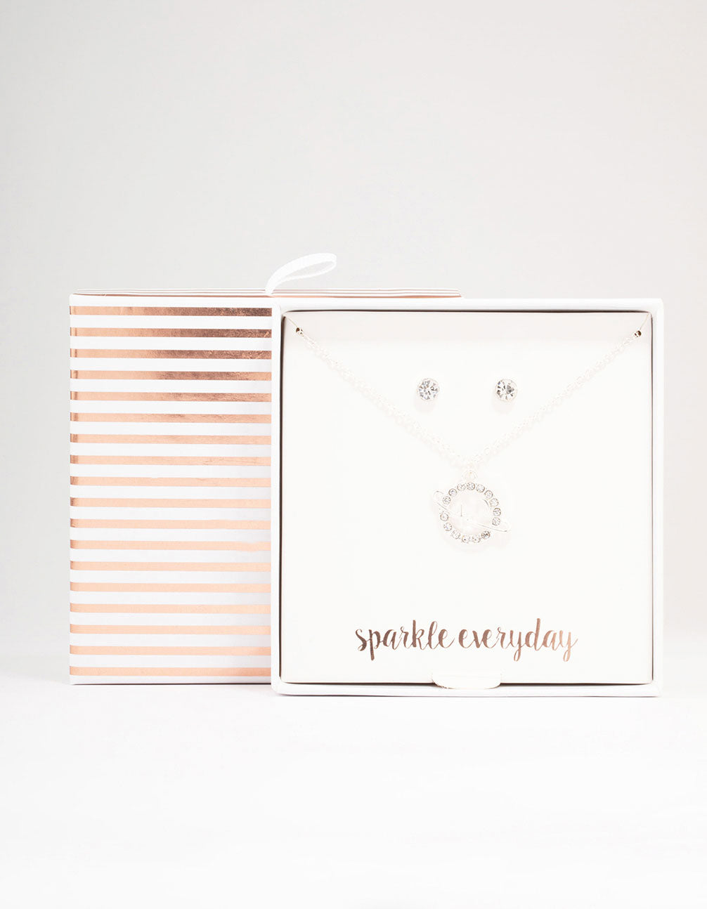 Silver Planet Diamante Jewellery Set - Lovisa