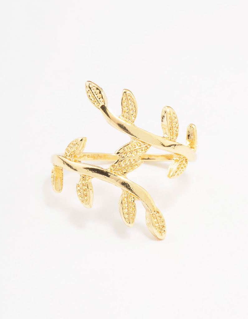 Gold Plated Vine Wrapped Ring - Lovisa