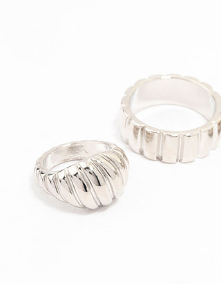 Silver Nature Motif Ring Pack - Lovisa