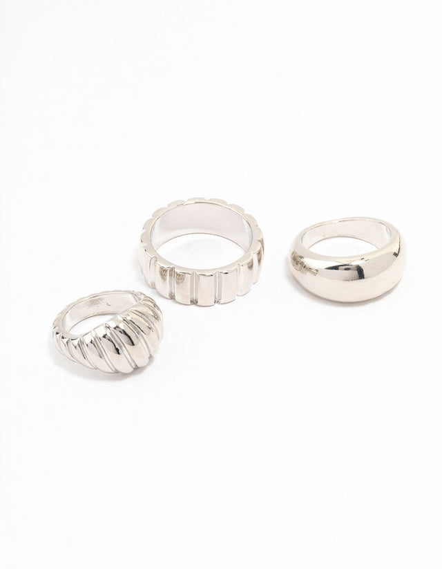 Silver Nature Motif Ring Pack - Lovisa