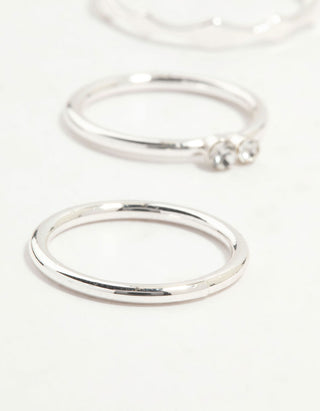 Silver Nature Motif Ring Pack - Lovisa
