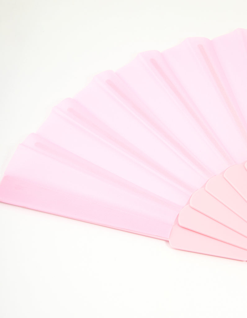 Pink Folding Fan - Lovisa